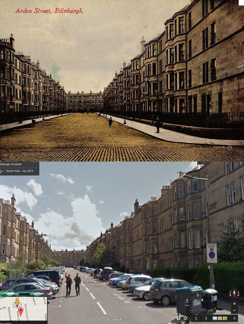 Arden Street. A postcard sent from Edinburgh to… | by Diarmid Mogg | Medium