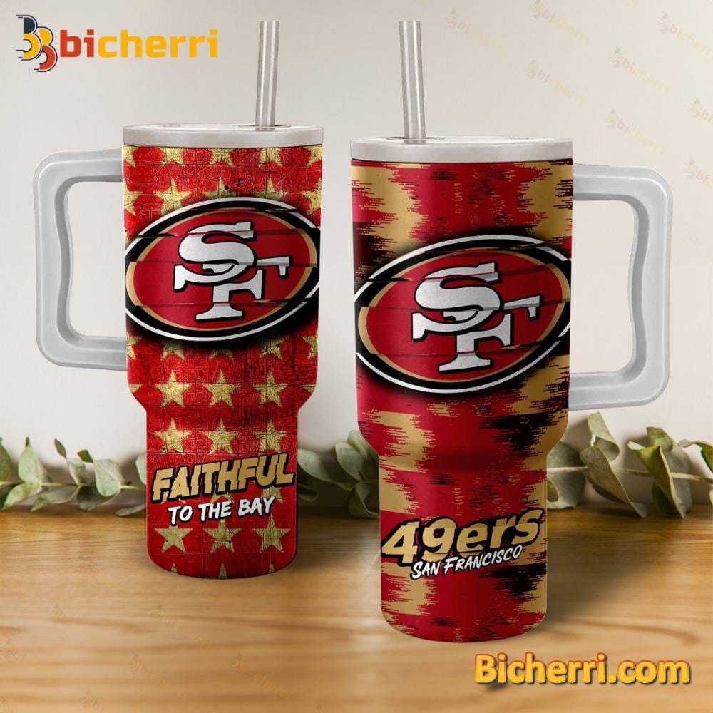 NFL San Francisco 49ers Faithful To The Bay Tumbler Stay Hydrated in ...