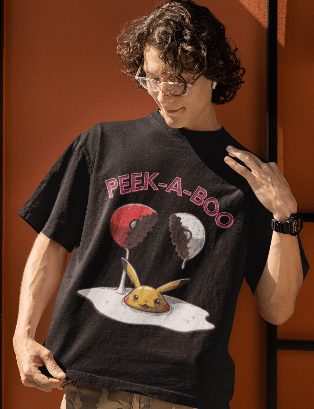 Peek A Boo Oversized T-shirt. Step into a world of comfort and style ...