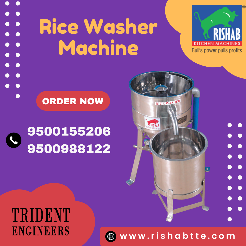 The Revolutionary Rice Washer Machine by Trident Engineers. - Trident ...