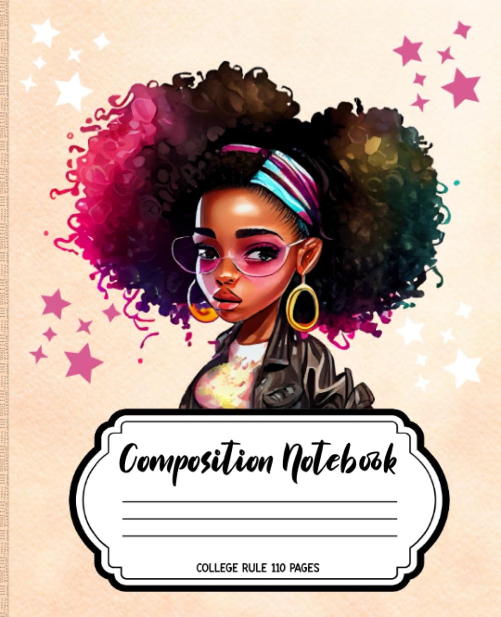 [READ]-Composition Notebook: Cute Afro Girl College-Rule | by ...