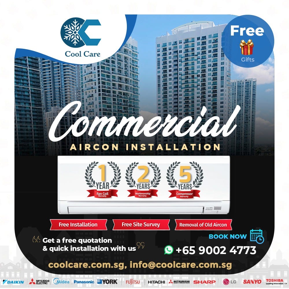 Commercial Aircon Installation - Cool care aircon - Medium
