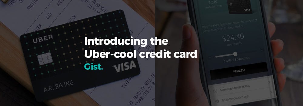 Introducing the Uber-cool credit card | by Phronesis Partners | Medium