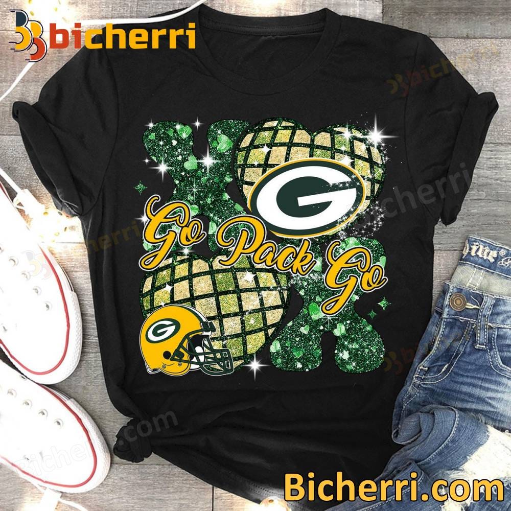 Unleash Your Inner Cheesehead Roar Go Pack Go Xoox Heart T-shirt! | by Reathamarcotte | Jan ...