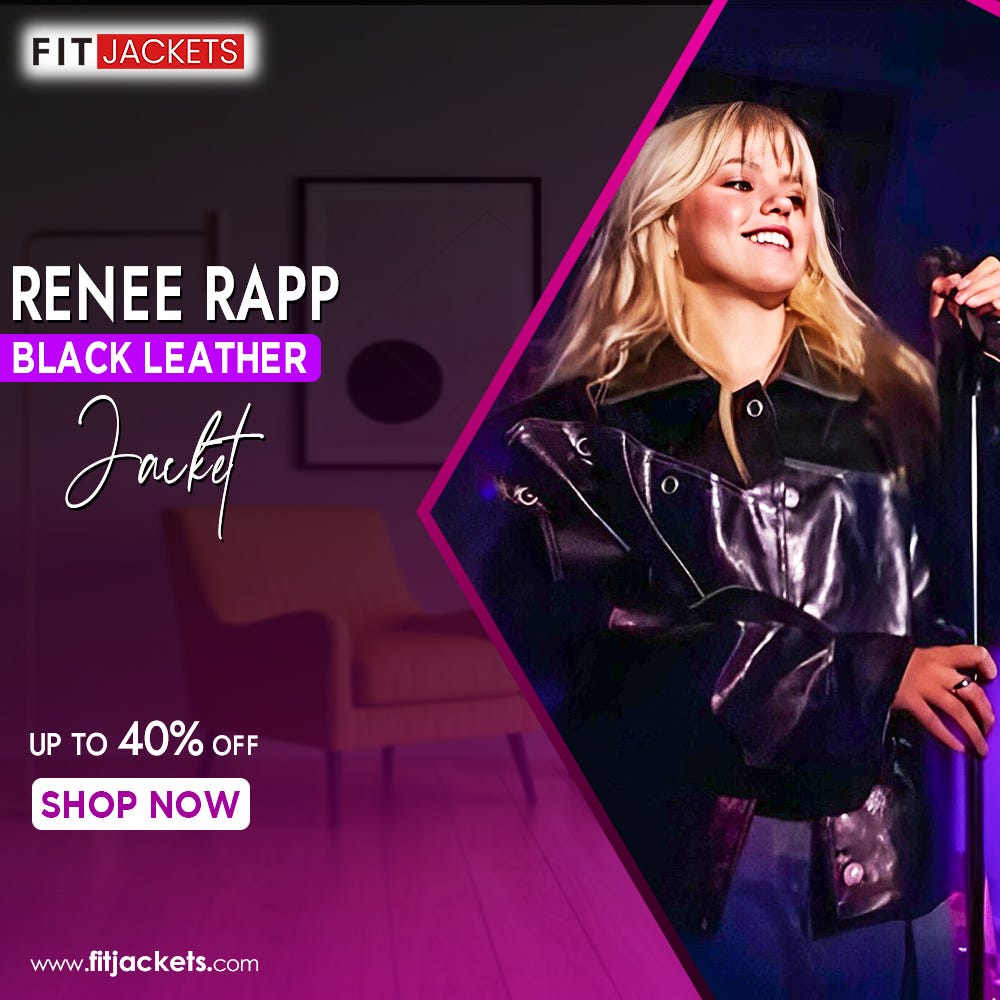 MTV Video Music Awards 2023 Renee Rapp Black Leather Jacket ...