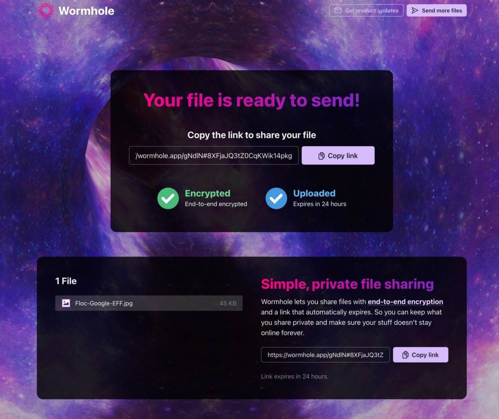 Wormhole - Um substituto seguro e gratuito para Firefox Send ou ...