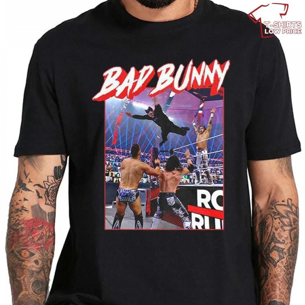 Bad Bunny Wwe Royal Rumble Splash Shirt | by Luis S. Fossum | Mar, 2024 ...