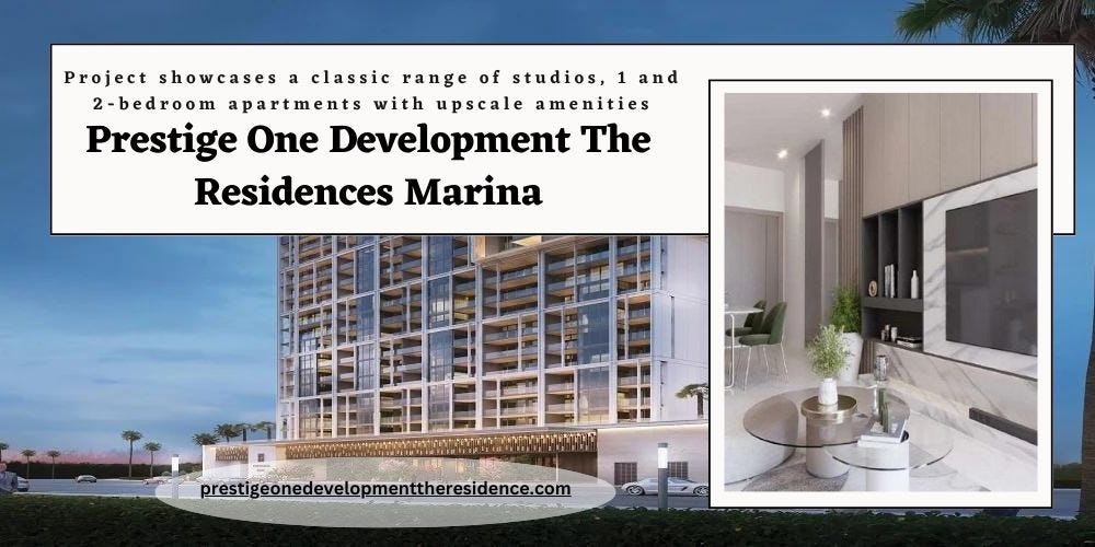 Prestige One Development At Jumeirah Village Circle — Luxury Living ...