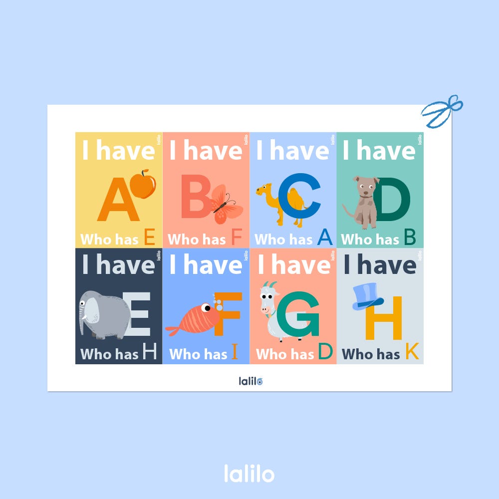 Resource #9: I have…Who has? — Alphabet Game | by Lilo Lalilo | lalilo ...