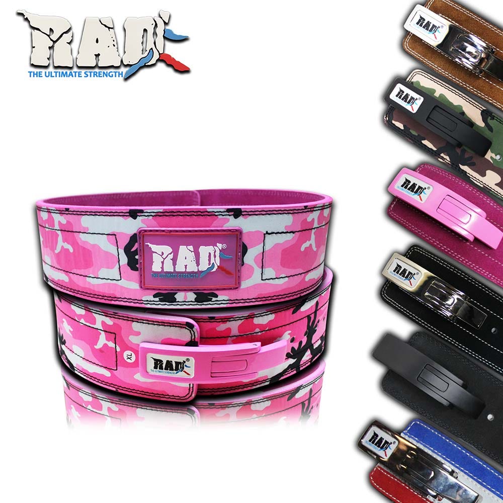RAD Pink Lifting Belt for Strength and Support - Sara Alexender - Medium