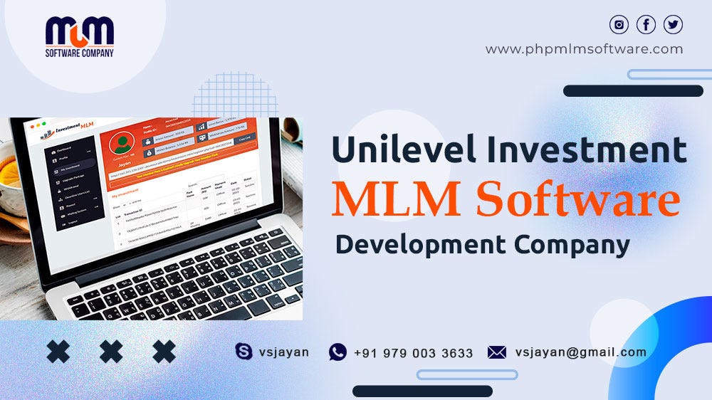 Readymade php Unilevel Investment MLM Software | by Raviraj Inet | Oct, 2023 | Medium