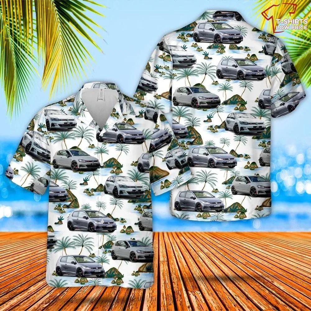 Vw Golf 7 Gti Tcr Sports Car Hawaiian Shirt Man | by Maddison Hamilton ...