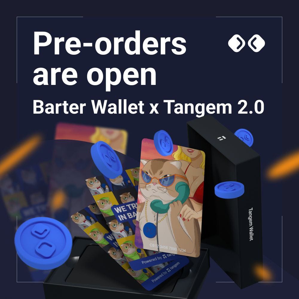 Barter Wallet x Tangem. 🔥 Friends, we have hot news… | by Dmitry Zhukov | bartersmartplace | Jun ...