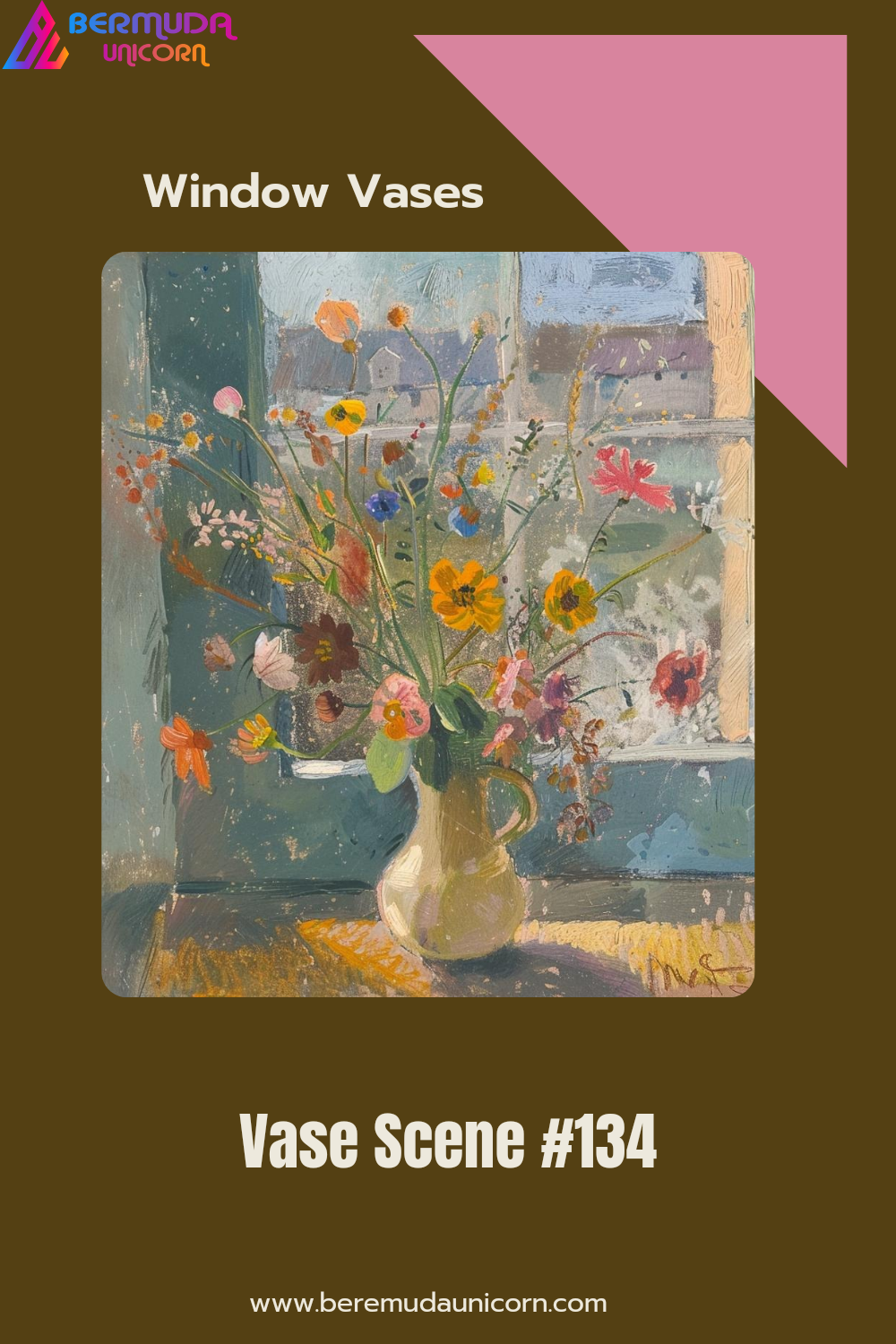 Vase Scene Vase Scene #134 This NFT showcases a detailed and serene ...