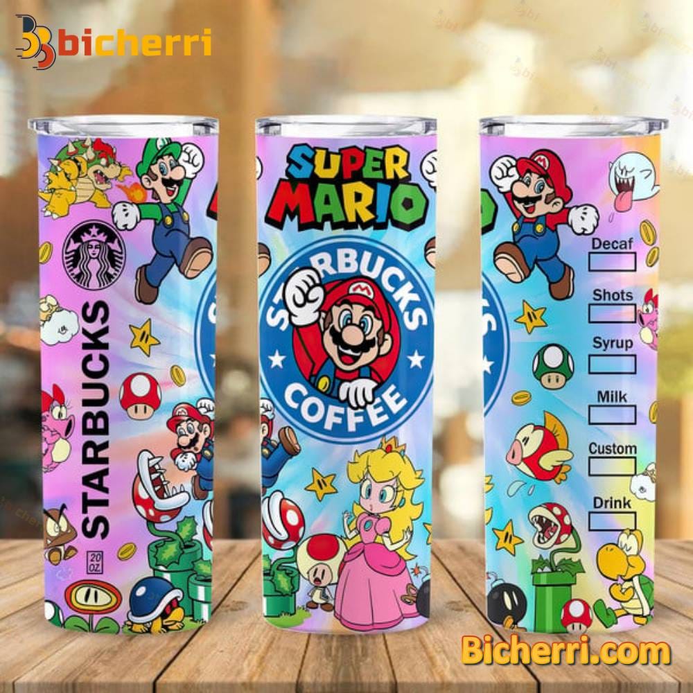 Power Up Your Morning with the Starbucks x Super Mario Skinny Tumbler ...