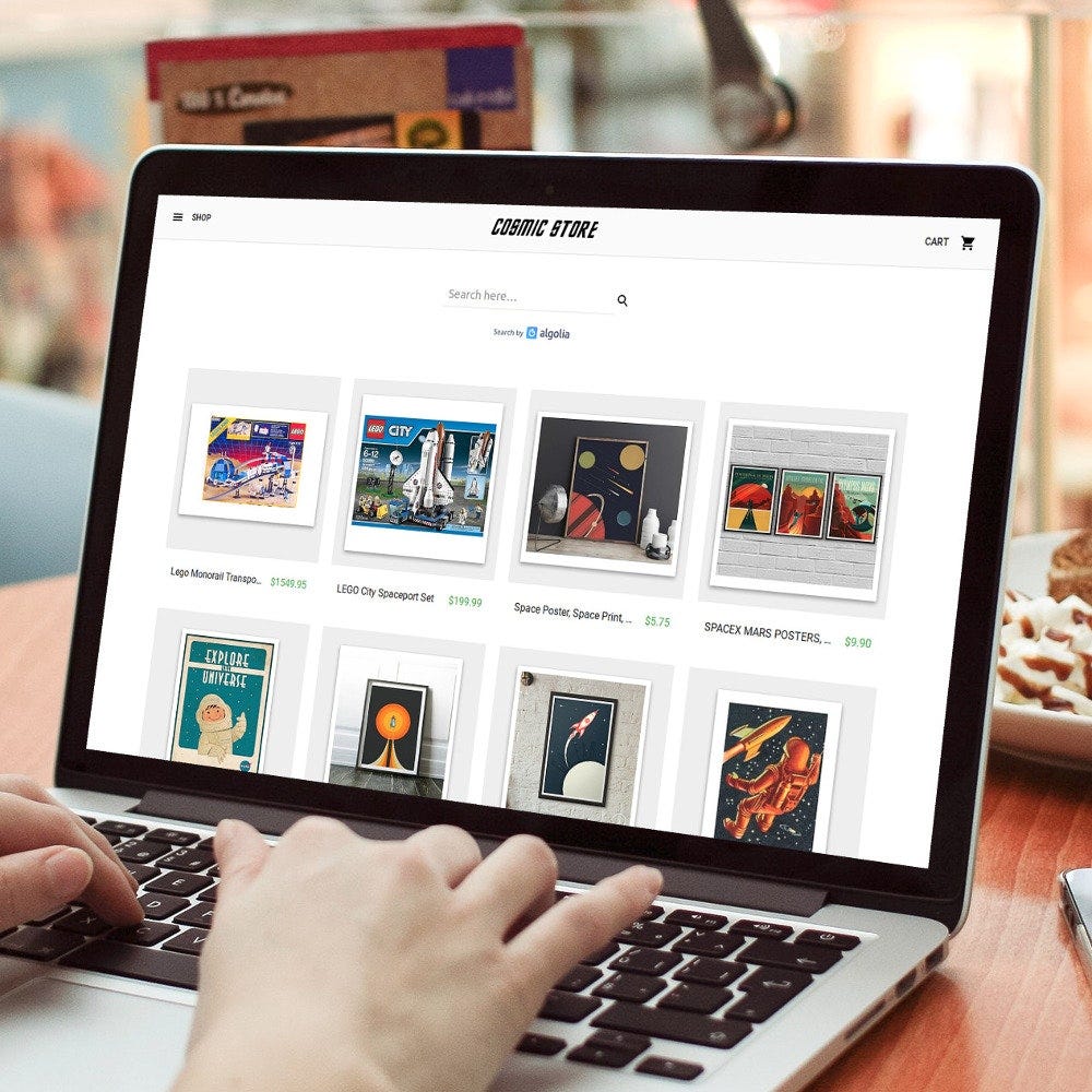 Install a Starter Store App Powered by Algolia and Cosmic JS | by Carson Gibbons | HackerNoon ...