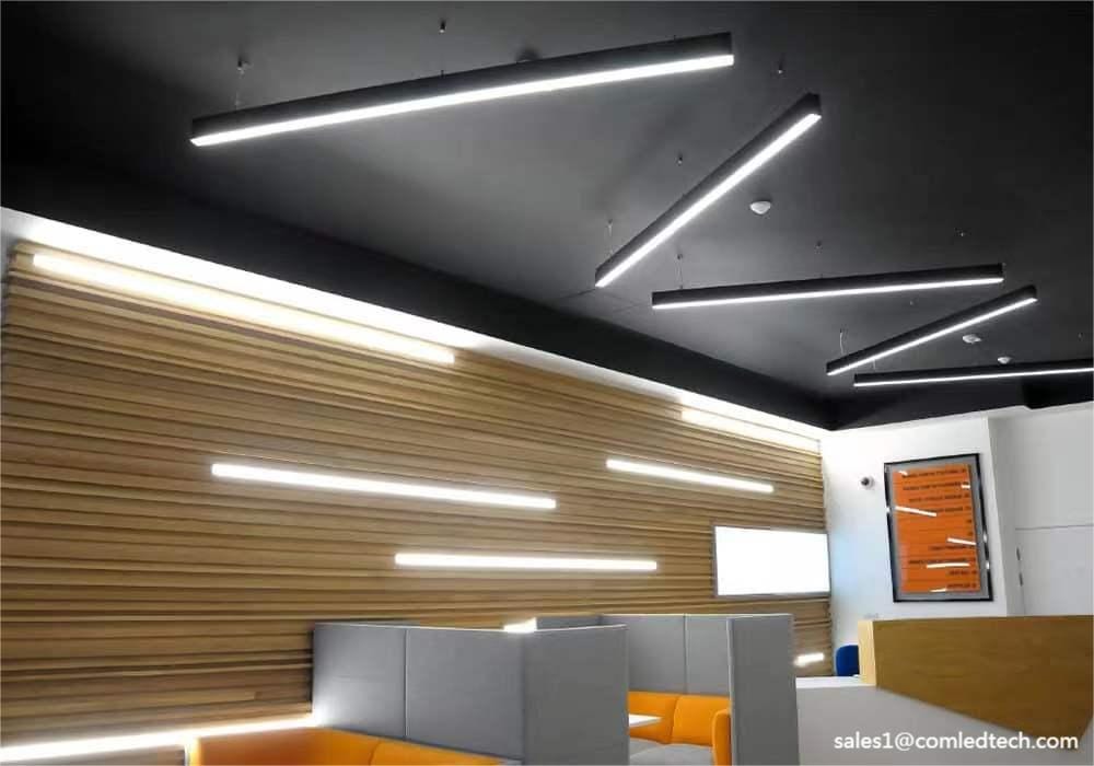CCT Adjustable LED Prismatic Batten Light application in restaurant ...