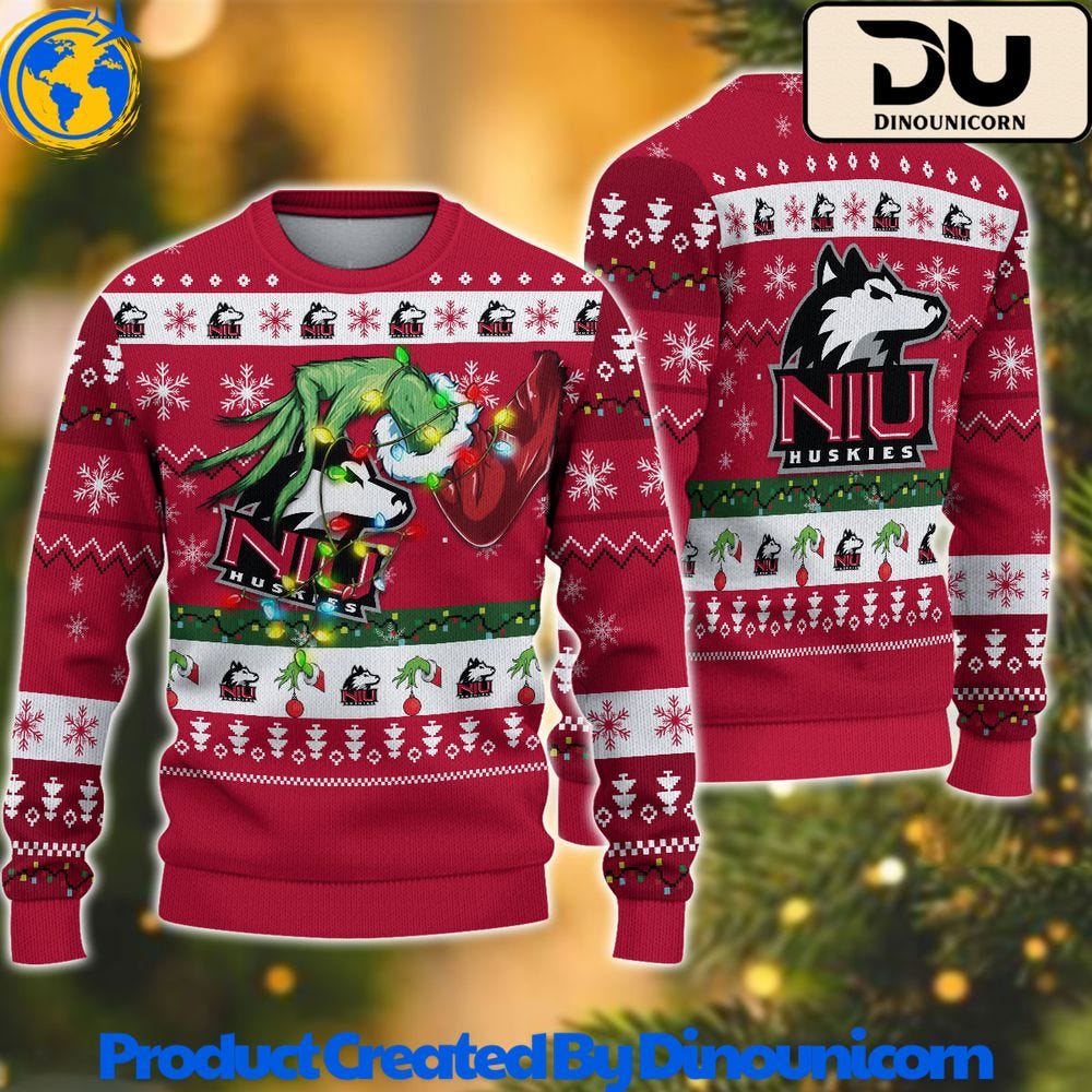 Northern Illinois Huskies Football NCAA Ugly Christmas Sweater | by ...