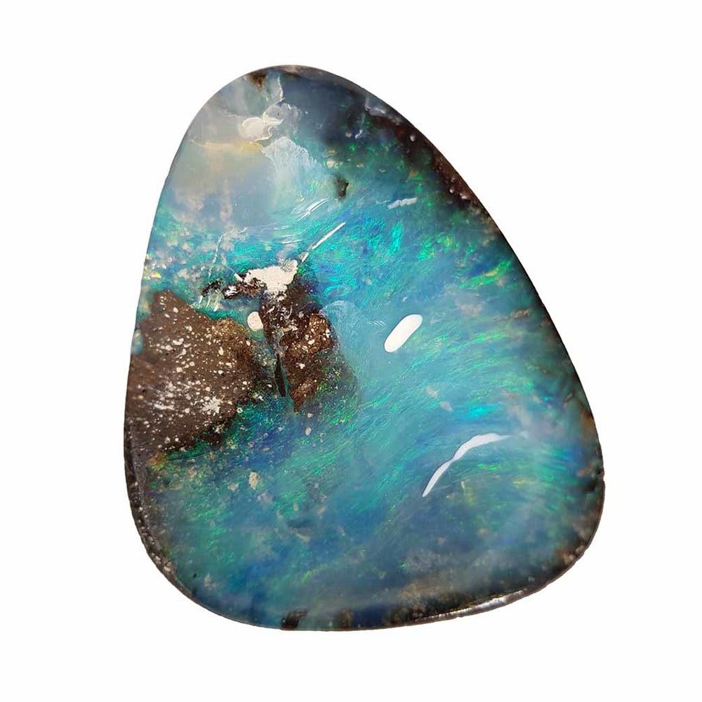 AMAZING FLASH SOLID AUSTRALIAN BOULDER OPAL GEMSTONE (LOOSE OPAL) | by ...