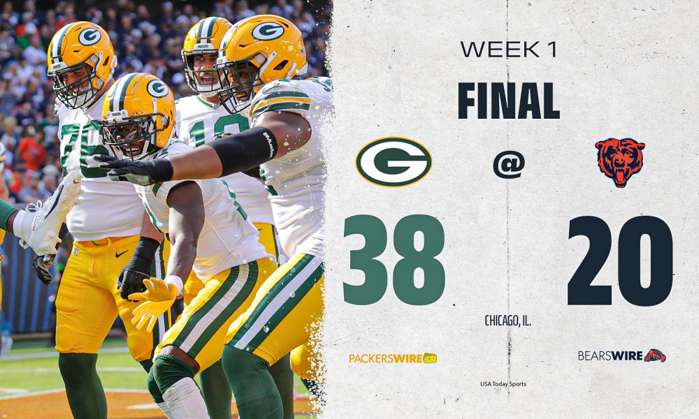 Cheering for the Determined Green Bay Packers: Week 1 Victory and ...