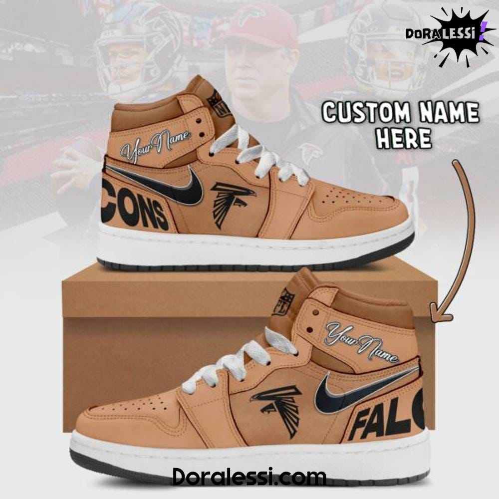Atlanta Falcons Brown Air Jordan 1 Custom Shoes | by Fawadhinnabr | Nov ...