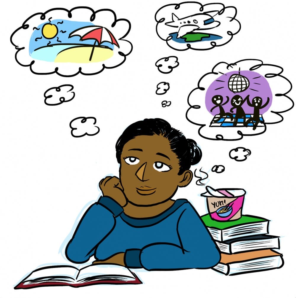 Daydreaming At Work Cartoon