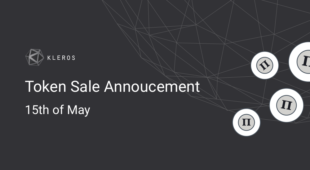 Announcing Kleros Token Sale. We are delighted to announce Kleros… | by Federico Ast | Kleros ...