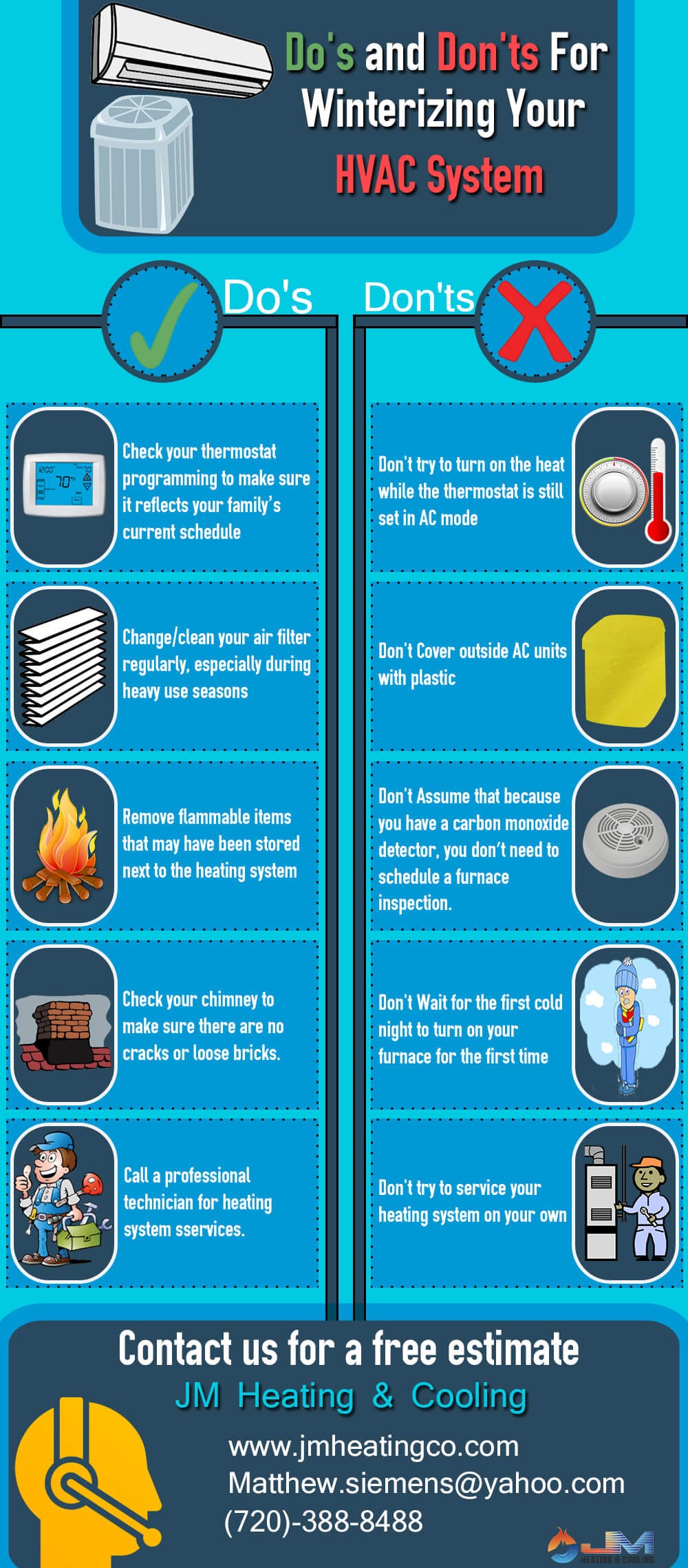 Do’s and Don’ts For Winterizing Your HVAC System | by JM Heating and ...