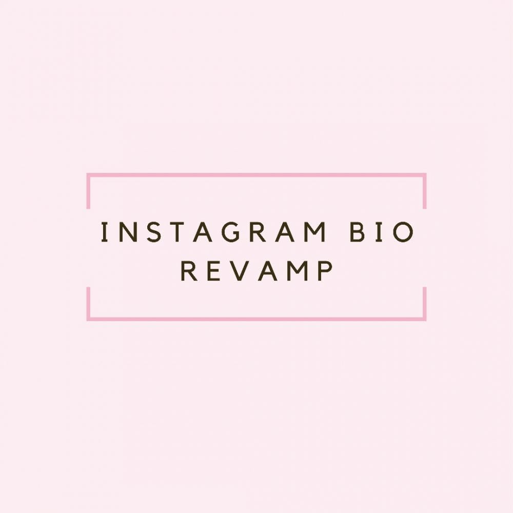 How To Create The Perfect Instagram Bio- Instagram Revamp Series P2 ...