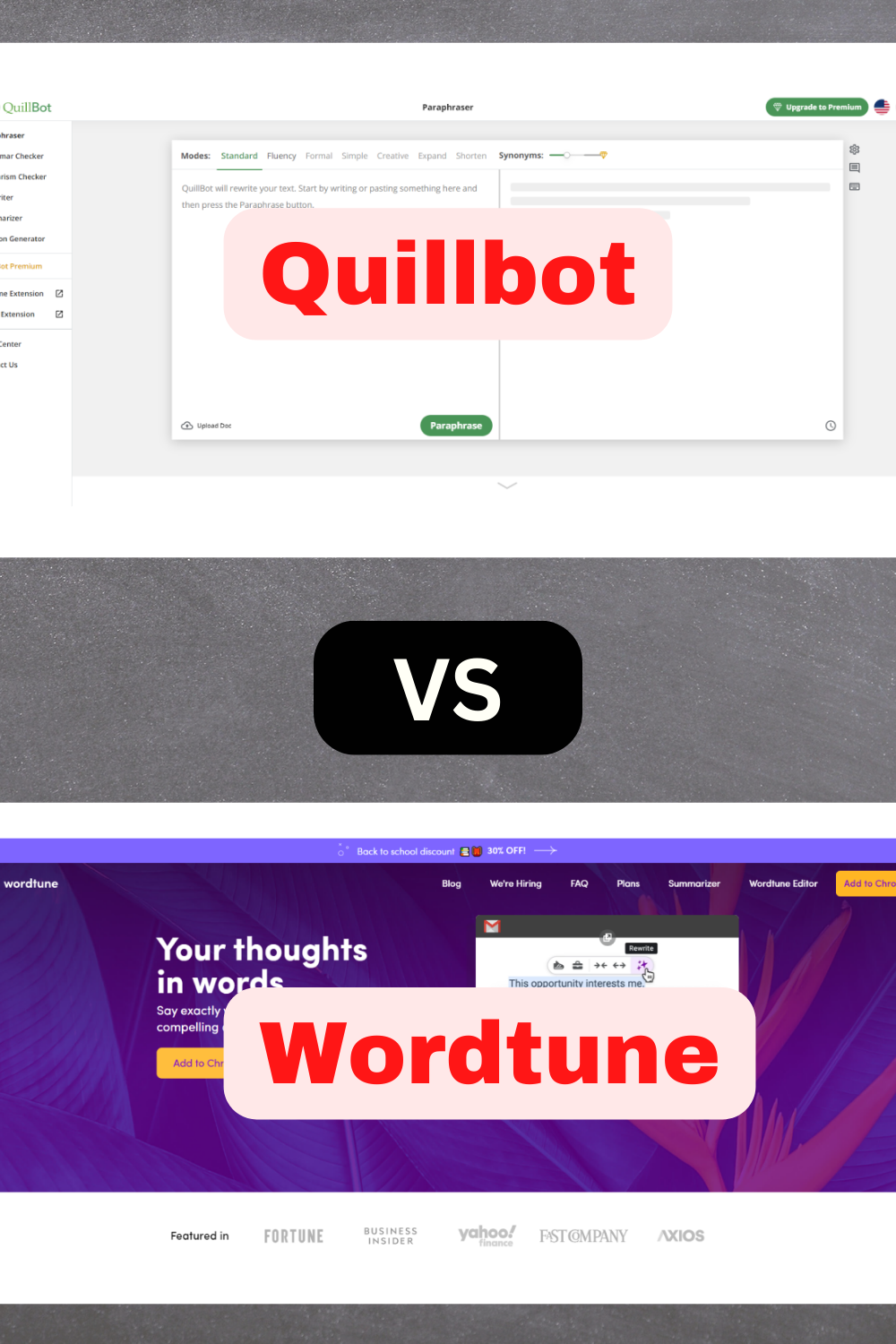 Which do you prefer Quillbot or Wordtune? Why? | by Pothumponnu | Medium