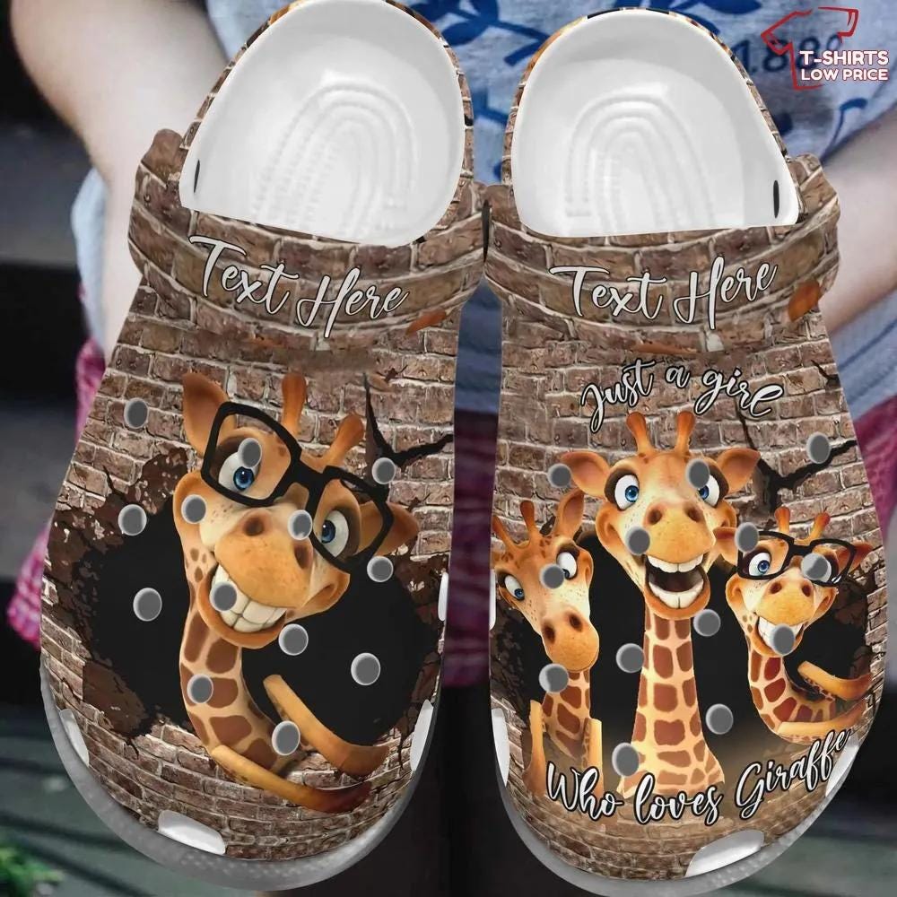 Giraffe Just A Girl Who Loves Crocs Crocband Clog | by Darcy Romero ...