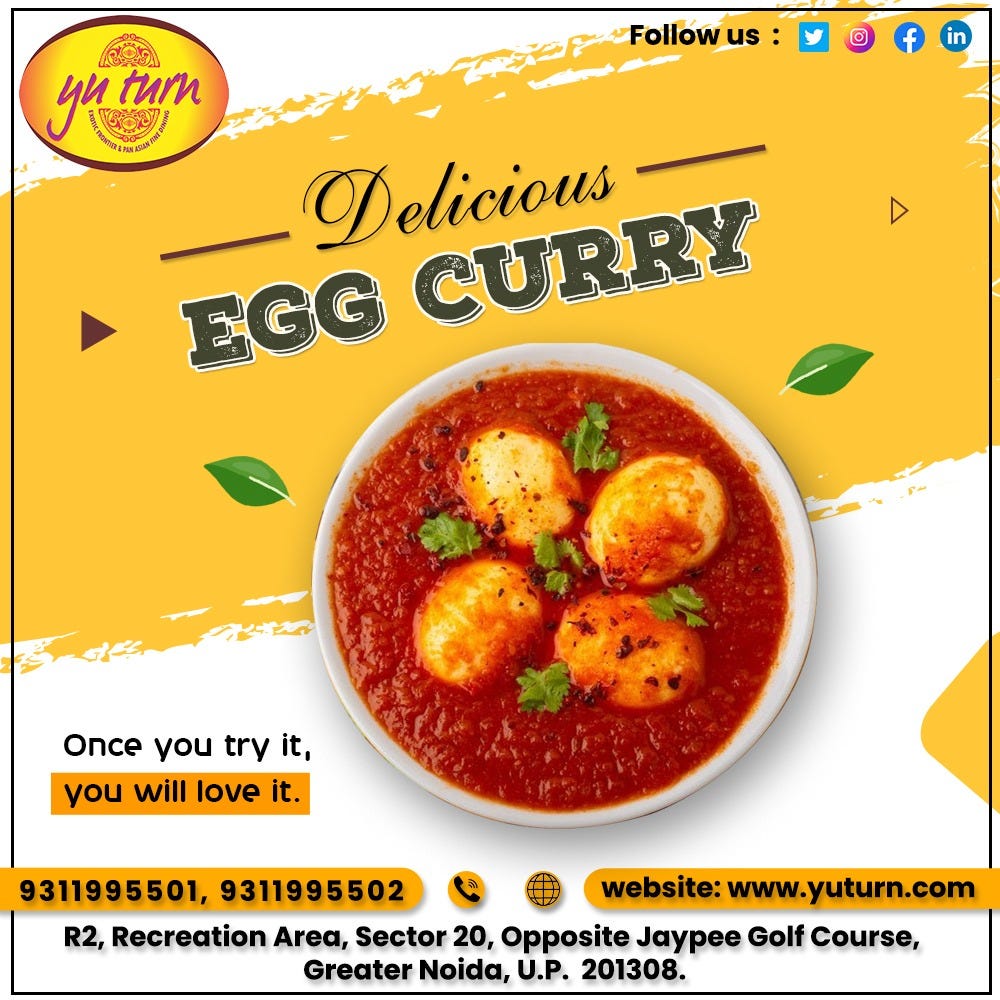 Delicious Egg Curry - Yuturn Restaurant - Medium