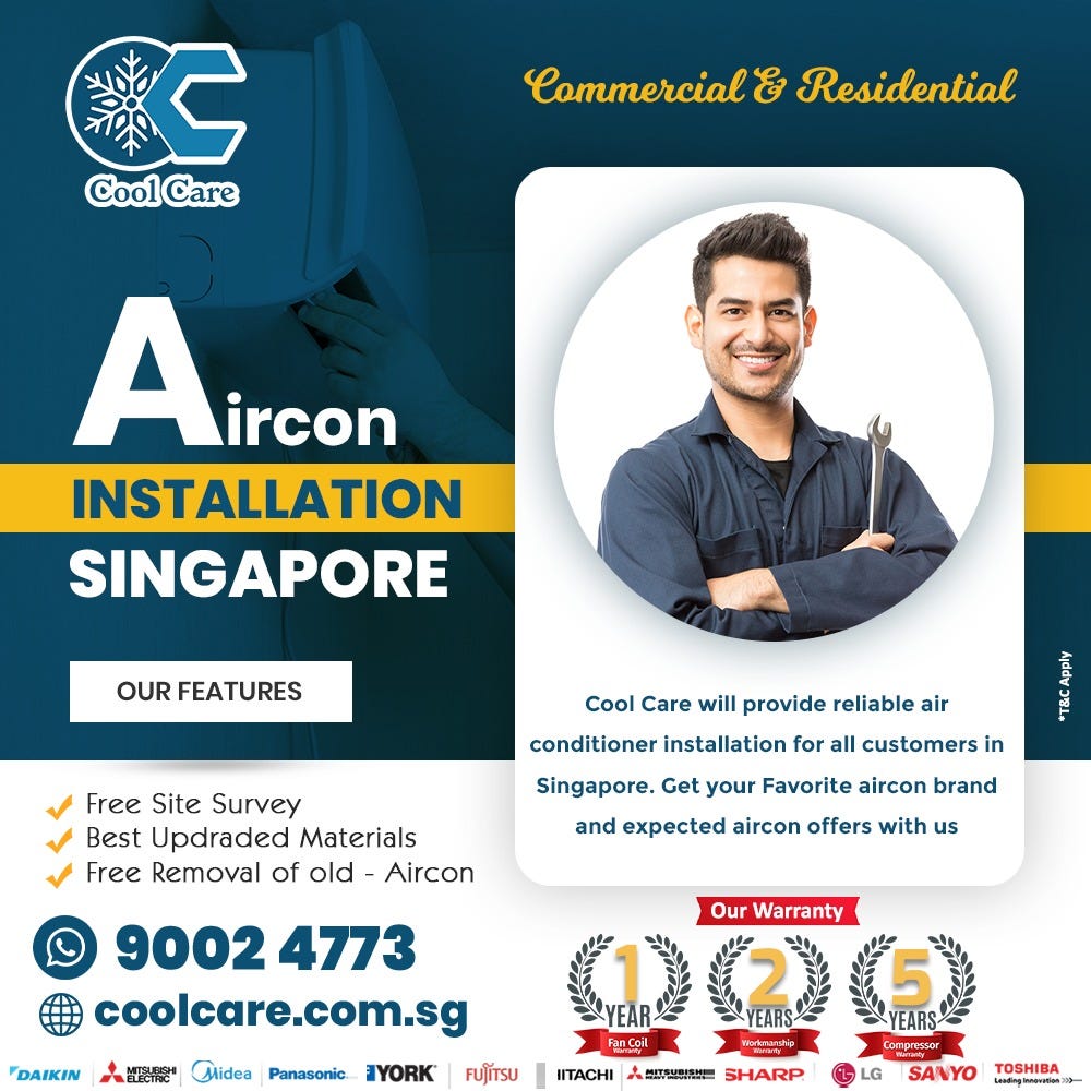 Aircon Installation Singapore - Cool care aircon service singapore - Medium