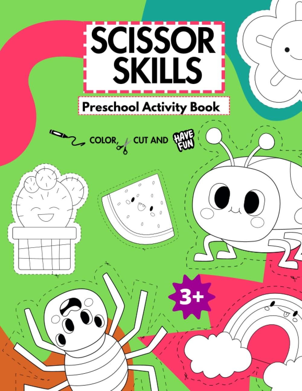 [EBOOK][BEST]} Scissor Skills, Preschool Activity Book. Color, Cut and ...