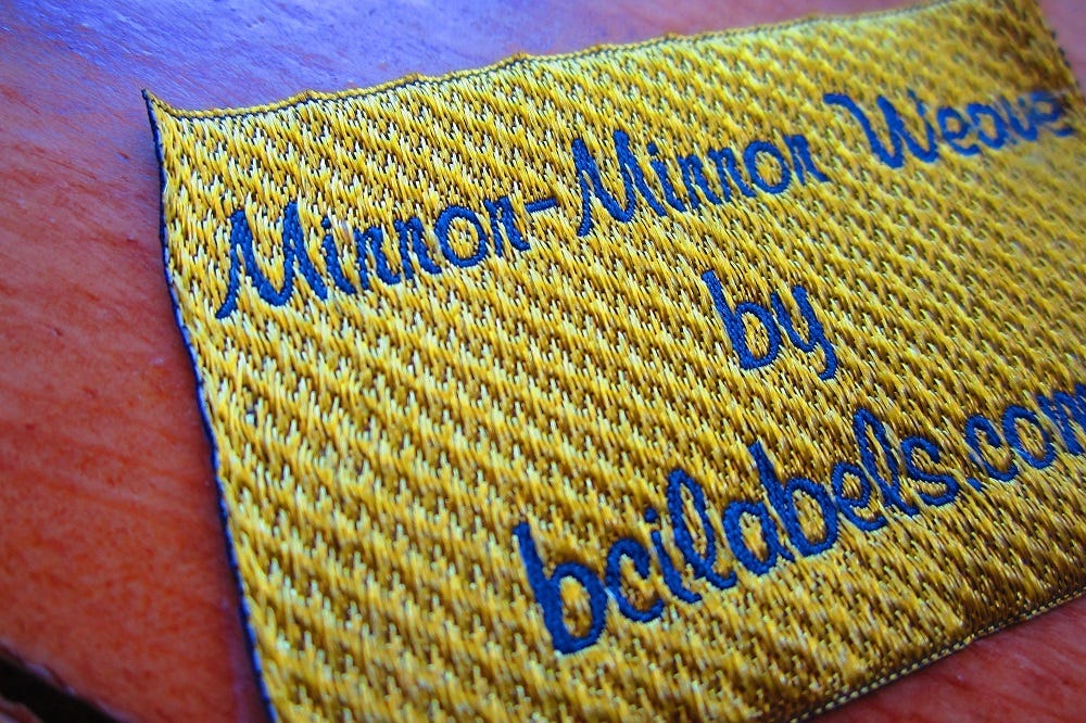 Mirror Weave Bcilabels - Bci Labels - Medium