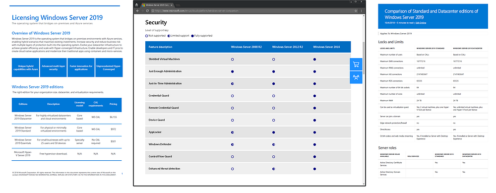 Windows Server 2019 Standard, Datacenter, Essentials & Hyper-V Server ...