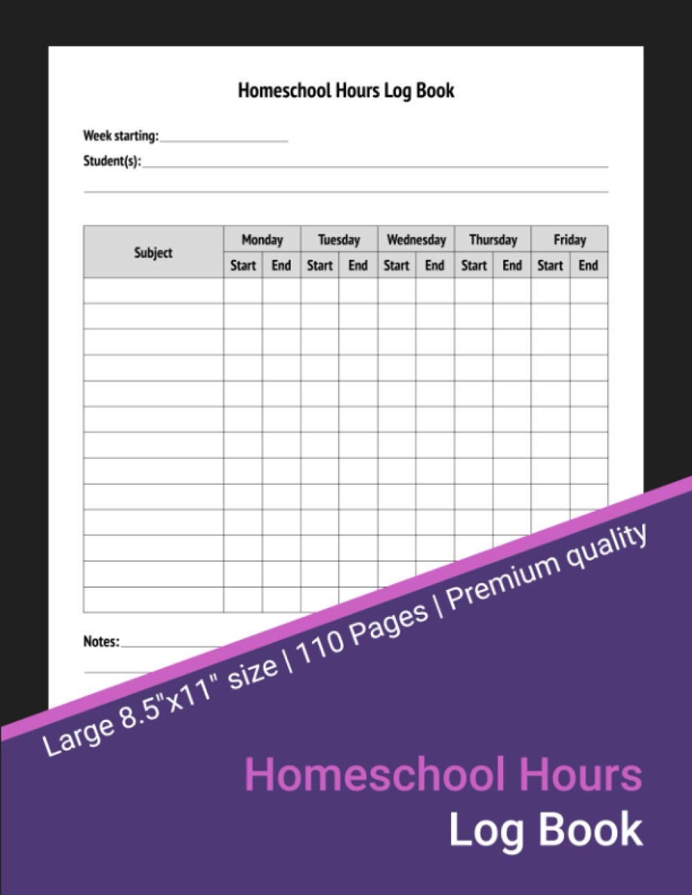 [READ][BEST]} Homeschool Hours Log Book: 2-Year Daily Lesson & Time ...
