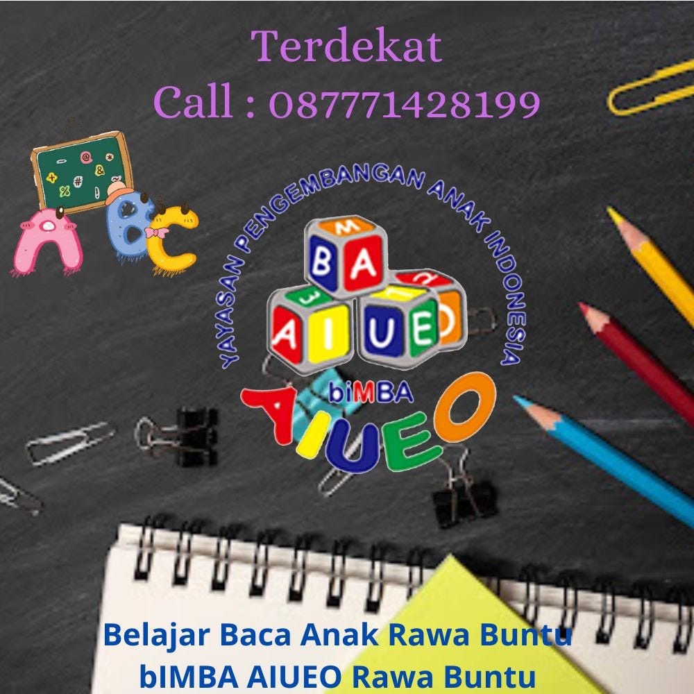 TERDEKAT, Call 0877–7142–8199, Belajar Baca Anak Rawa Buntu bIMBA AIUEO ...