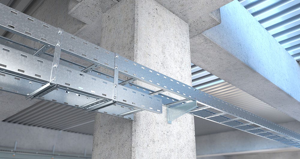 Cable Trays support electrical cables for power distribution | by ...