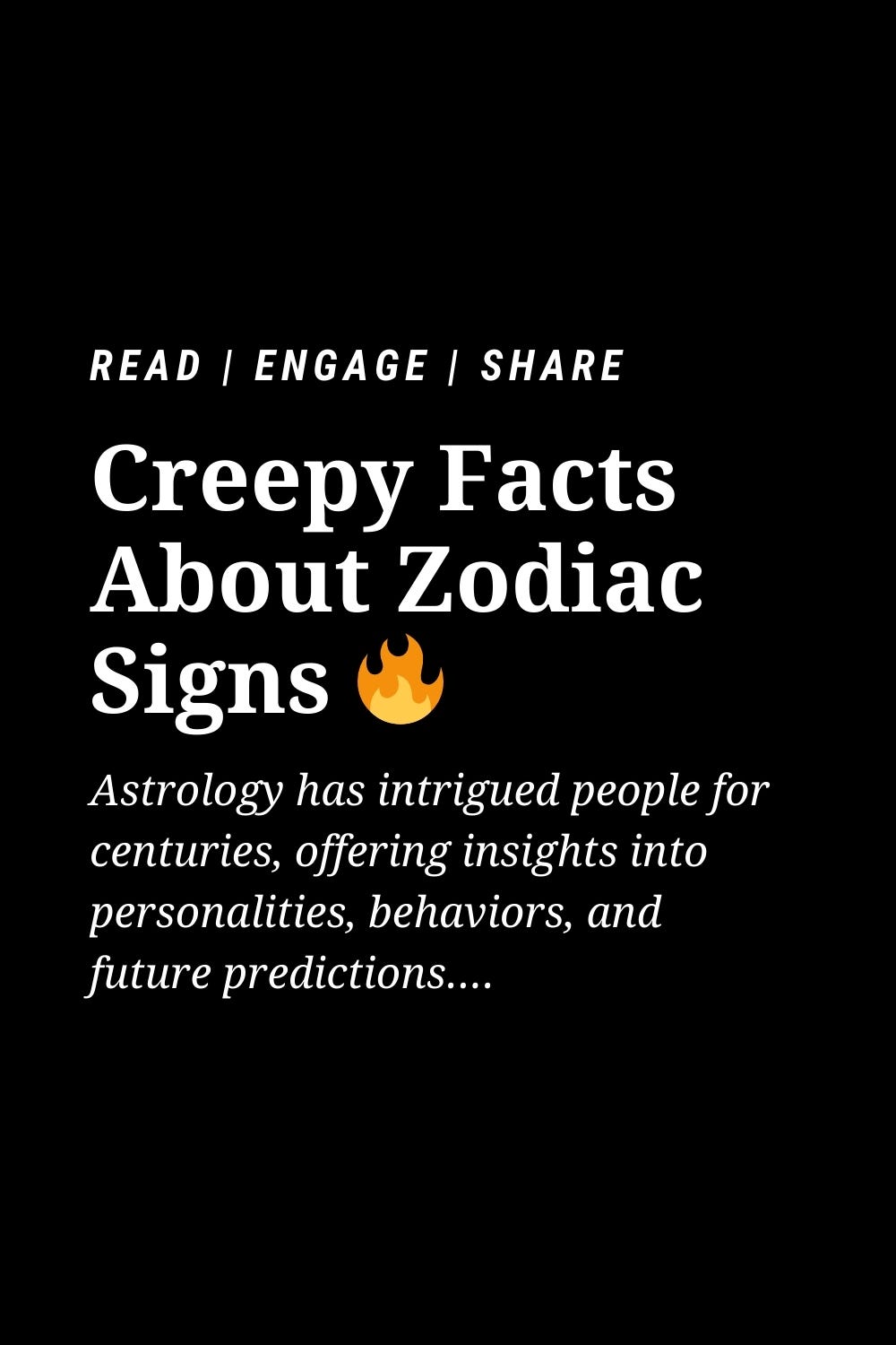 Creepy Facts About Zodiac Signs. | The Thought Catalogs