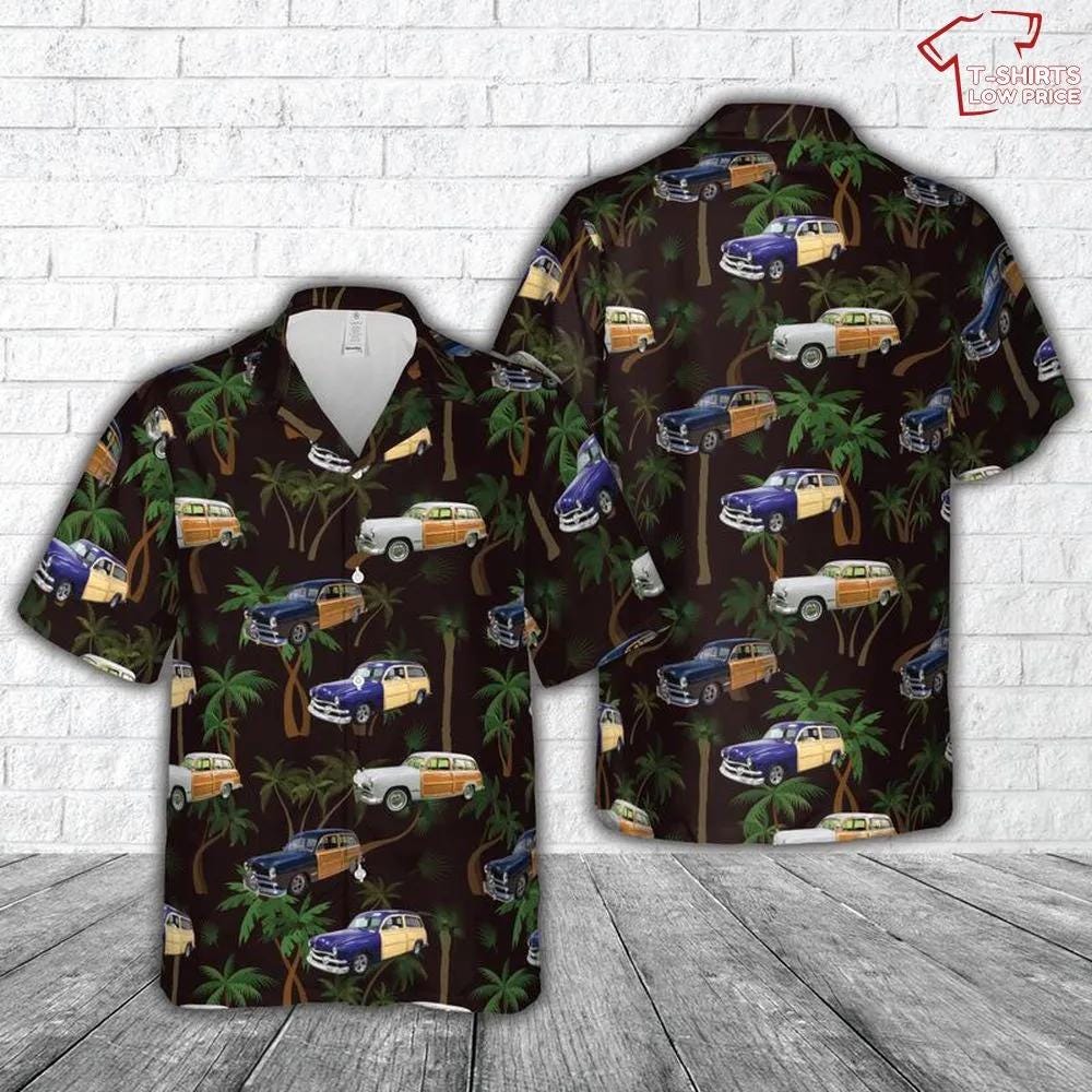 1949 Ford Woody Wagon Aloha Hawaiian Shirt | by Robert Urena | Apr ...