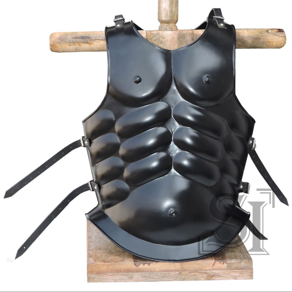 Medieval Roman Greek Muscle Body Armor Black | by Princess | Nov, 2023 ...