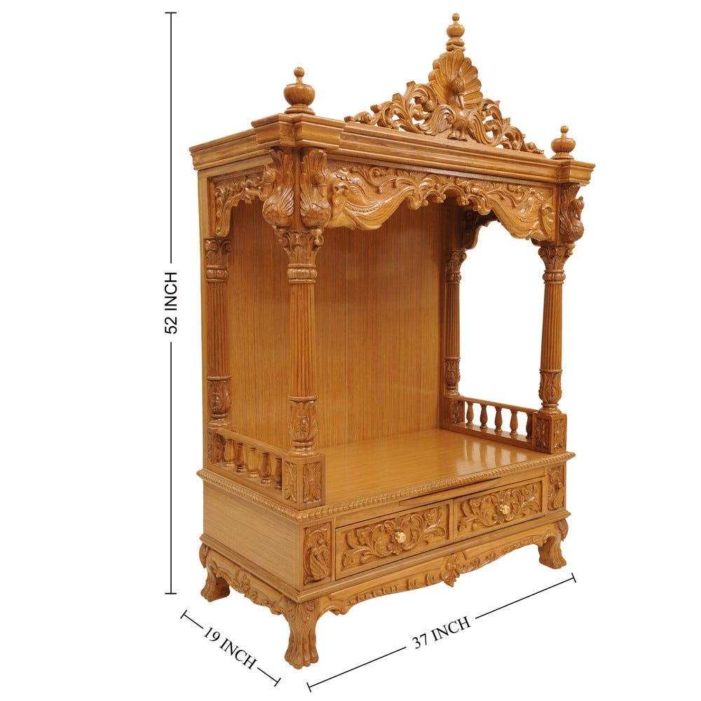 Indian Wooden Temple in Melbourne | Wooden Pooja Mandir for Home in ...
