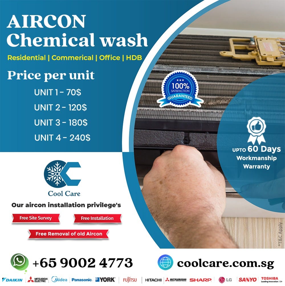 AIRCON CHEMICAL WASH - Cool care aircon - Medium
