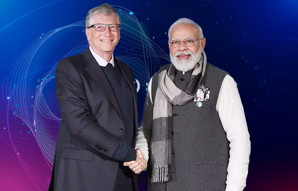 Prime Minister Narendra Modi and Bill Gates Discuss AI, Climate Change ...