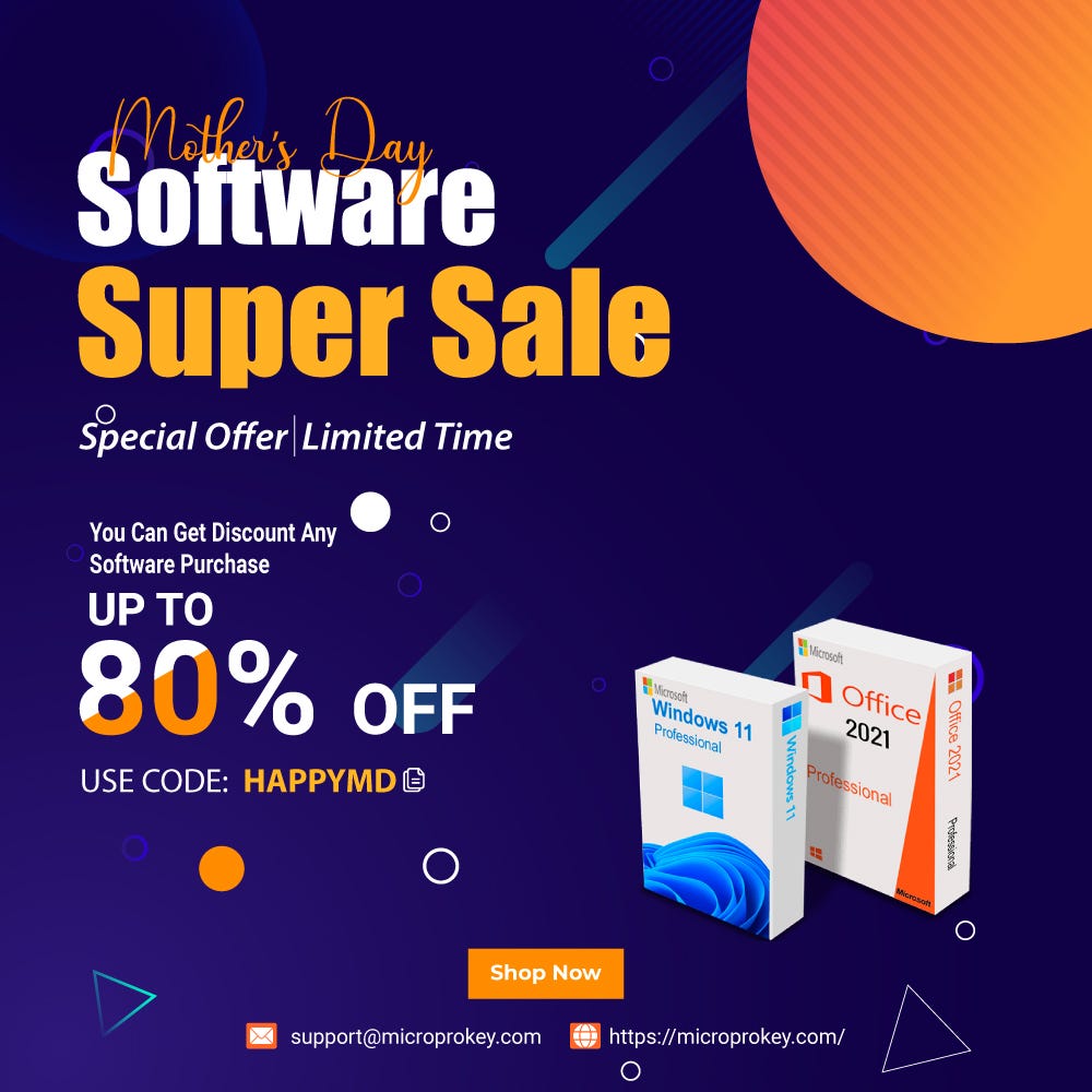 Mother’s Day Super Sale Windows — Office — Visio — Project — Server ...