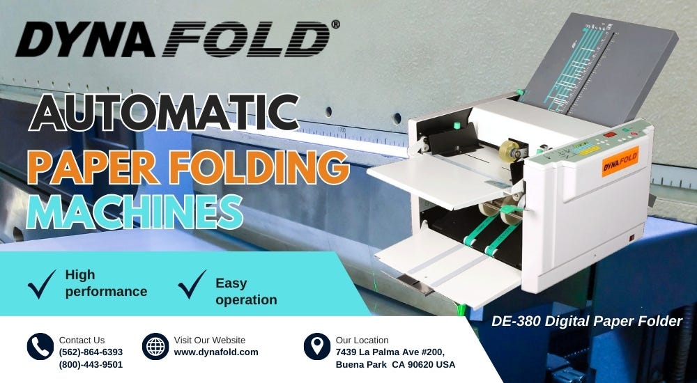 Automatic Paper Folding Machines: A Smart Solution for Faster and ...