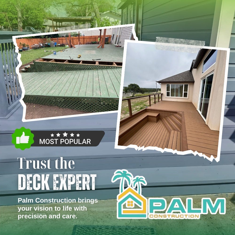 Trust the Deck Expert — Your Outdoor Oasis Awaits! - Palm Construction Inc - Medium