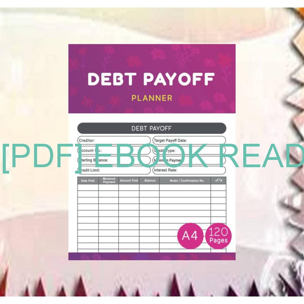 (PDF/KINDLE)->DOWNLOAD Debt Payoff Planner: Debt Payoff Tracker ...