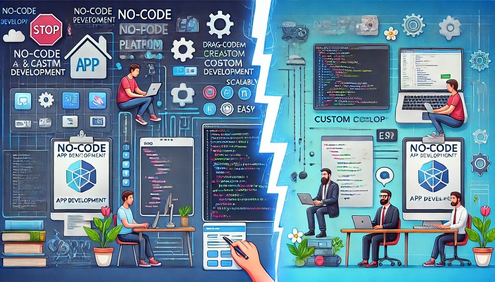 No-Code vs. Custom Apps: Can You Really Build a Business Without Code ...